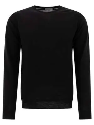 John Smedley Lundy Merino Wool Crew-neck Sweater - Black