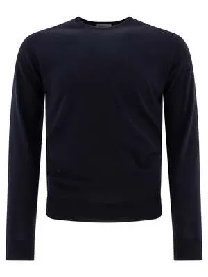 John Smedley Lundy Crew-neck Sweater - Blue