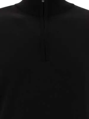 John Smedley Tapton Half-zip Sweater - Black
