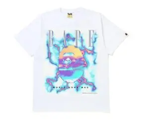 A BATHING APE Lightning Tee Shirt - White