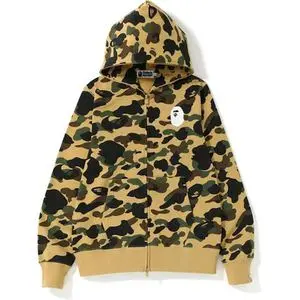 A BATHING APE 1st Camo Full Zip Hoodie - Yellow