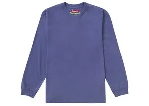 Supreme Embroidered Long Sleeve Top Navy