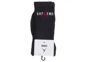 Supreme Jordan Crew Socks - Black