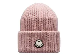 Moncler X Palm Angels Wool Beanie - Antique Pink