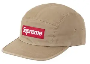 Supreme Washed Chino Twill Camp Cap - Tan