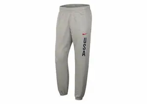 Nike Usa Practice Fleece Pant - Dark Grey Heather/sport Red