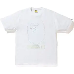 A BATHING APE Hologram Bathing Outline Tee Shirt - White