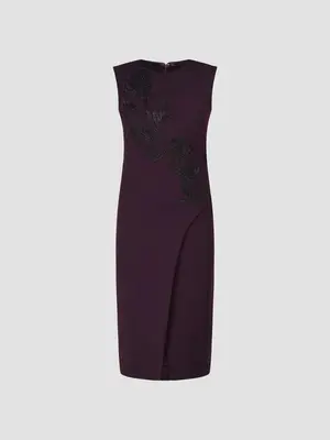 KAY UNGER Ellery Embellished Sleeveless Midi-dress
