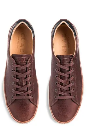 Clae Bradley Leather Welt Sneakers - Cocoa Leather