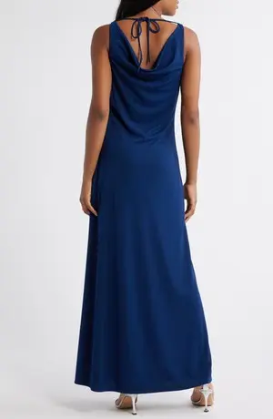 WAYF The Tamara Cowl Neck Gown