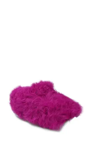 ZIGI Fauna Genuine Shearling Platform Clog Slipper - Fuchsia