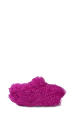 ZIGI Fauna Genuine Shearling Platform Clog Slipper - Fuchsia