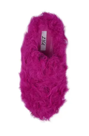 ZIGI Fauna Genuine Shearling Platform Clog Slipper - Fuchsia