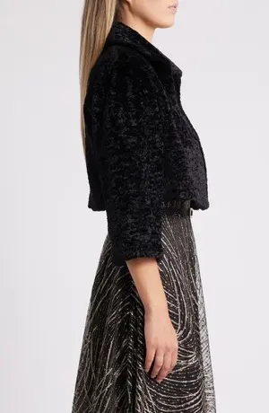 Eliza J Faux Fur Bolero