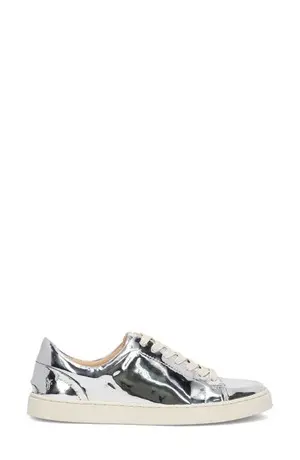 THE FRYE COMPANY Ivy Low-top Metallic Leather Sneakers