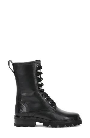 Frye Olivia Combat Boot - Black