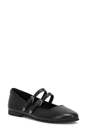 THE FRYE COMPANY Carson Mary Jane Flat - Black
