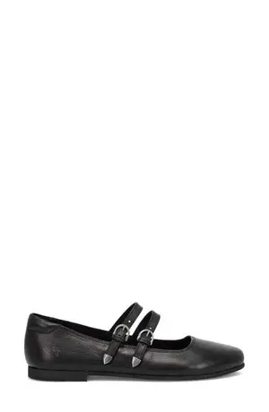 THE FRYE COMPANY Carson Mary Jane Flat - Black
