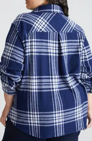 Universal Standard Maine Flannel Button-up Shirt