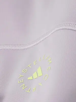 Adidas By Stella McCartney Truepurpose Perforated Logo-appliquéd Recycled Stretch-jersey Sports Bra