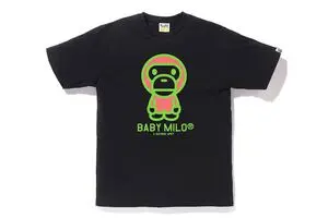 A BATHING APE Neon Baby Milo Tee Shirt