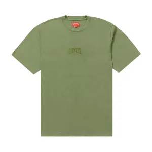 Supreme Acid Wash Short-sleeve Top 'olive - Green