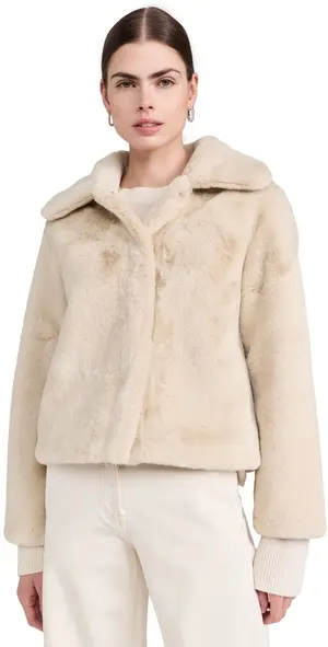 Apparis Elis Faux Fur Short Coat