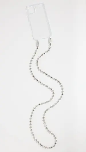 OSSA Ballchain Crossbody Phone Strap - Rhodium