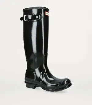 Hunter Original Tall Gloss Wellington Boots - Black