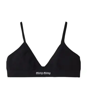 Miu Miu Seamless Bra - Black