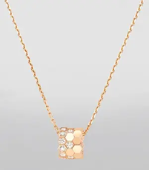 CHAUMET Bee De Diamond And Gold Necklace