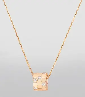 CHAUMET Bee De Diamond And Gold Necklace