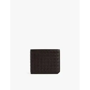 Bottega Veneta Bifold Intrecciato Leather Wallet - Fondant-silver