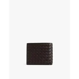 Bottega Veneta Bifold Intrecciato Leather Wallet - Fondant-silver