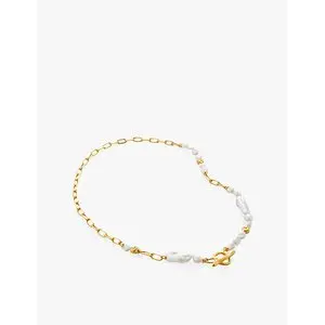 Monica Vinader Monica Vinader X Amy Powney 18ct Gold-Plated Vermeil Sterling Silver And Pearl Necklace Yellow Gold