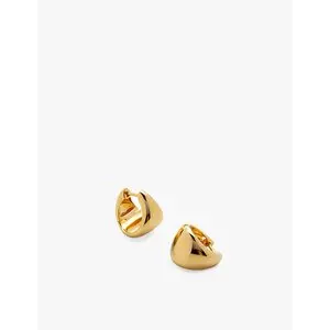 Monica Vinader Tapered Hoop Earrings - Yellow Gold