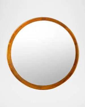SURYA Brisbane Mango Wood Frame Mirror - Brown