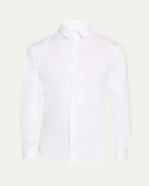 Giorgio Armani Solid Sport Shirt - Solid White