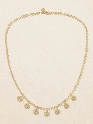 SYDNEY EVAN Open Icon Butterfly Diamond Necklace - Gold