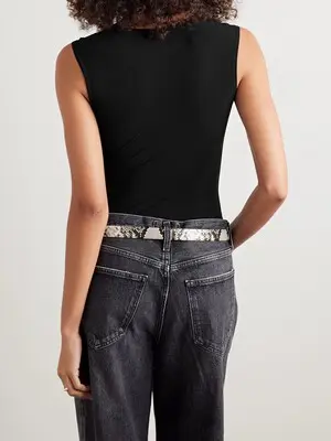AGOLDE Aura Stretch-jersey Thong Bodysuit
