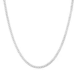 DONATELLO GIAN Sterling Curb Chain Necklace - Silver