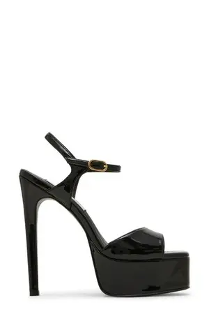 Steve Madden Cologne Platform Stiletto Sandal - Black Patent
