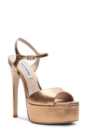Bronze Platform Heels