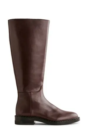 REFORMATION Nancy Knee High Boot - Espresso Leather