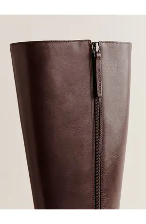 REFORMATION Nancy Knee High Boot - Espresso Leather