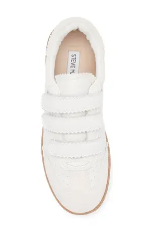 Steve Madden Momentum Leather And Suede Sneakers - White