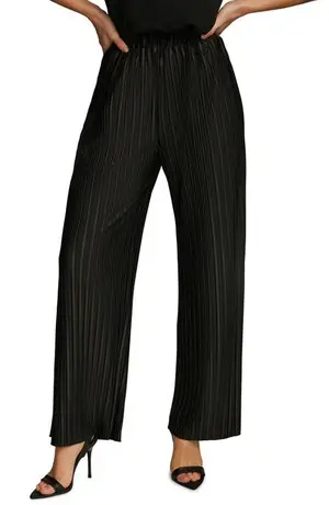 Donna Karan New York Pleated Full Length Pants