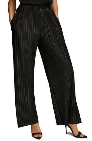 Donna Karan New York Pleated Full Length Pants