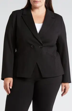 Universal Standard Button Detailed Blazers For Women