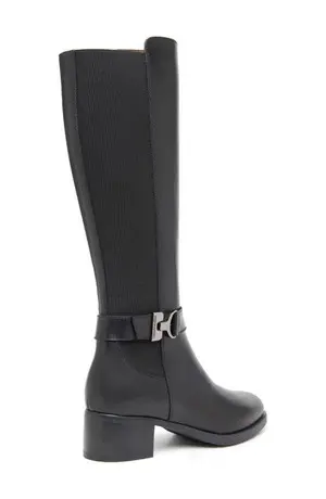 NEROGIARDINI Tall Block Heel Boots - Black